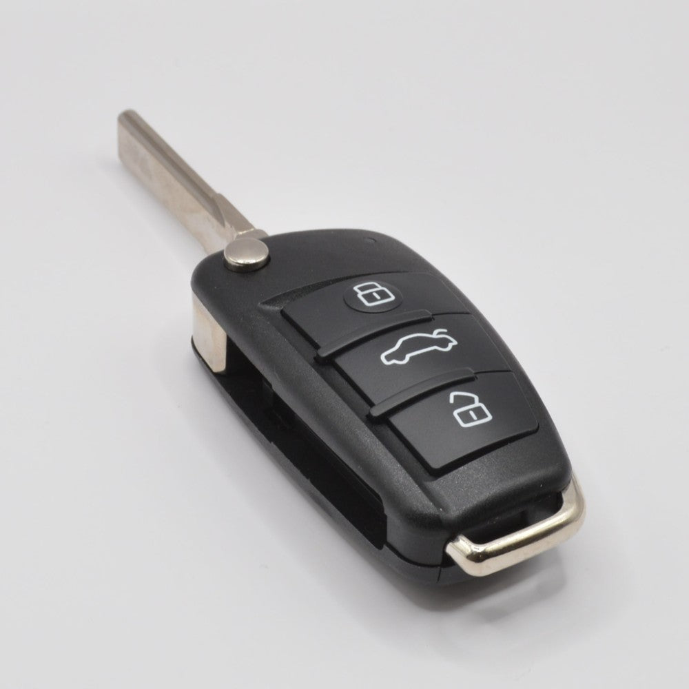 Audi 3 button Flip Remote Key A1 Q3 434Mhz OEM Quality. - Car Key Shop