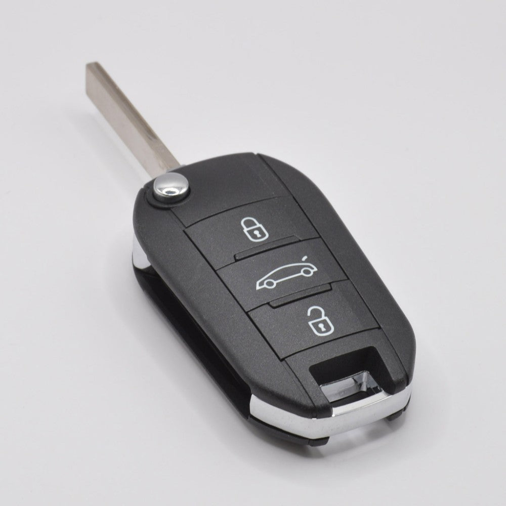 Peugeot 3 Button Flip Remote Key 308/508/Expert/Partner/Rifter/Travell ...