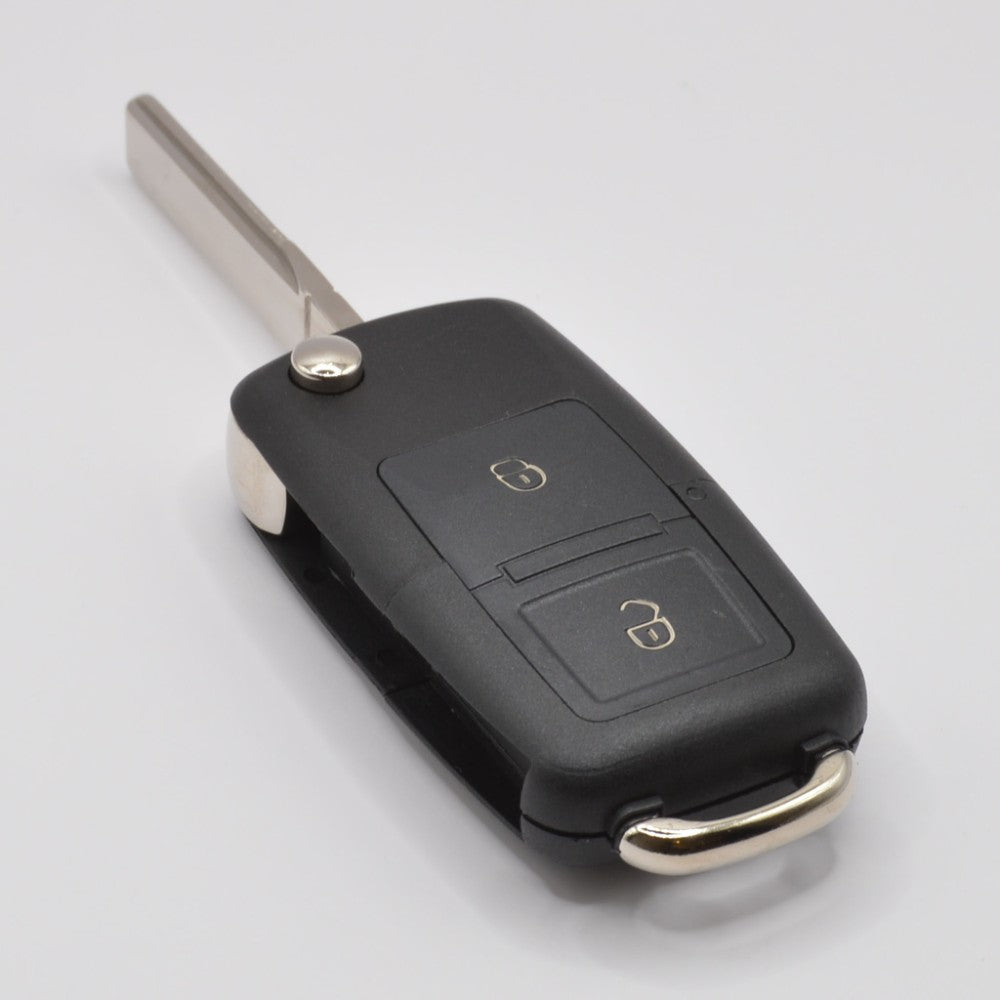 Volkswagen 2 Button Remote Flip Key Bora/Golf/Polo/Transporter ID48 43 ...